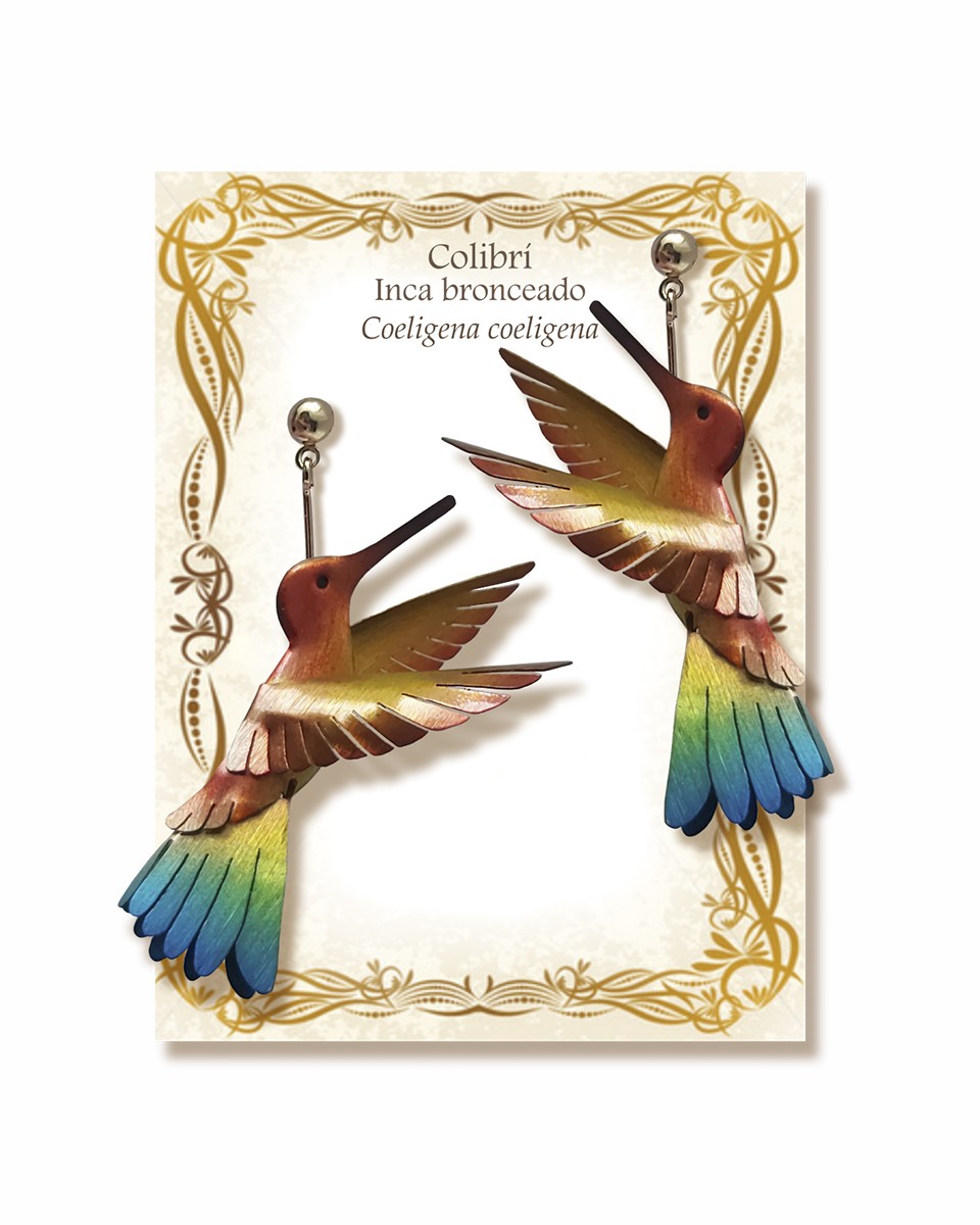 Aretes - Inca bronceado - Diseño y Arte en Bronce